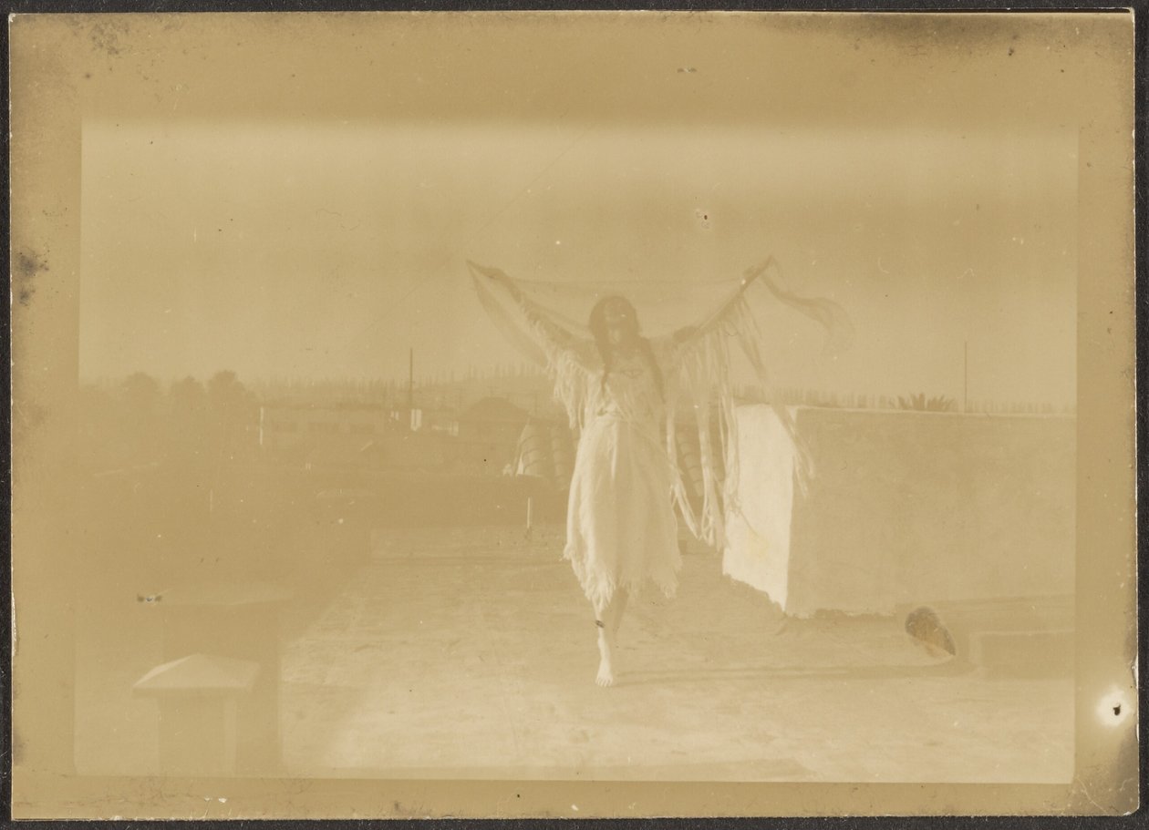 Florence Dancing in Native American Costume