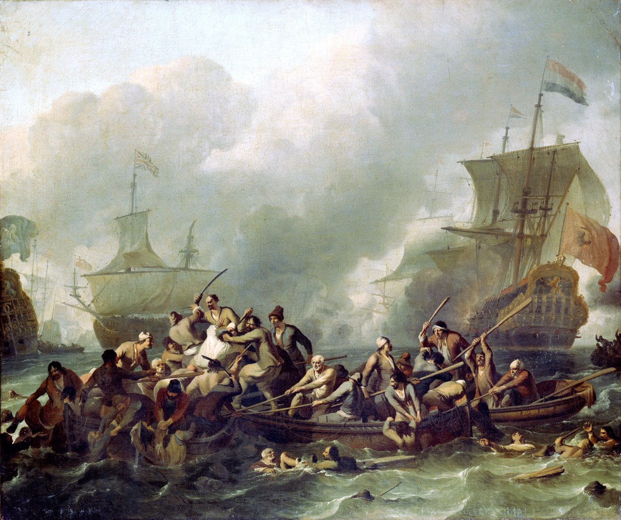 The Battle of Texel by Ludolf Bakhuizen: Fine art print