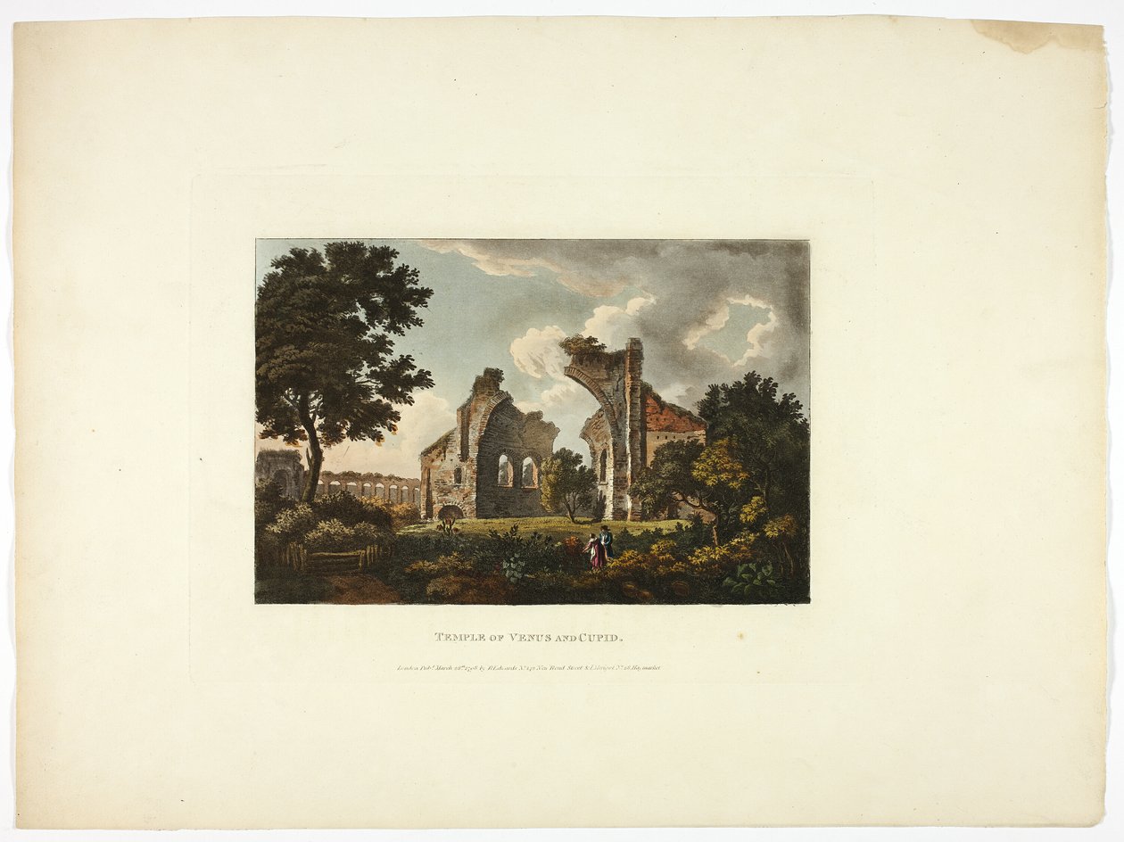 Temple of Venus and Cupid, plate twelve from the Ruins of Rome