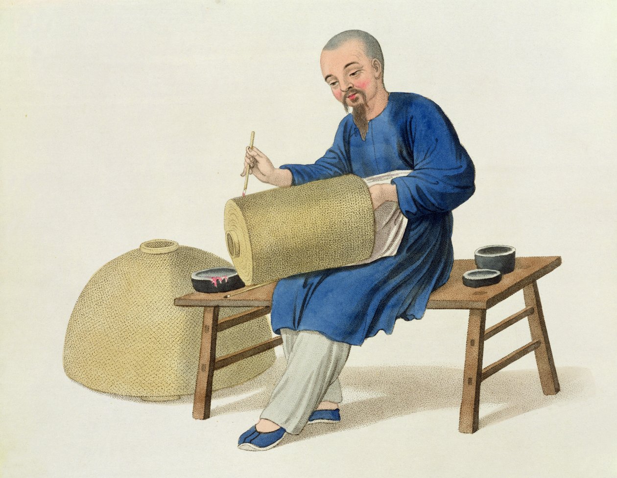 A Lantern Painter, Plate 20 from The Costume of China