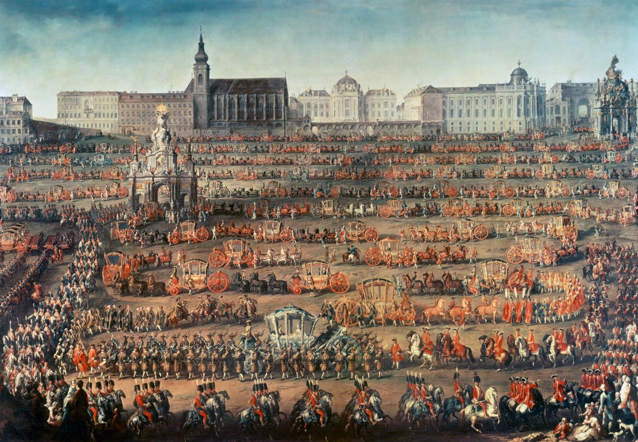 Isabella of Parma's ceremonial entrance into Vienna to become bride of ...
