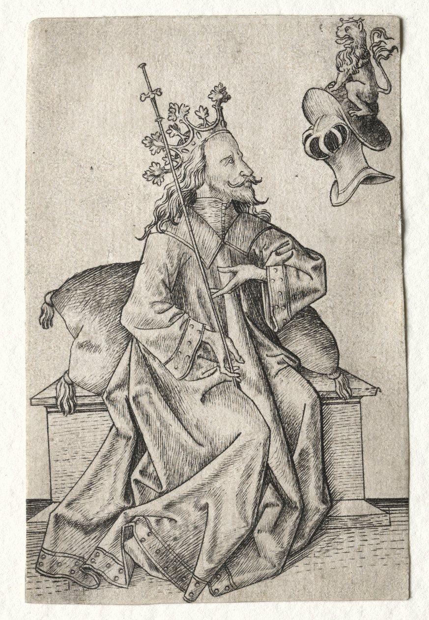 The Small Playing Cards: Second Suit: Helmets: Playing Card with King ...