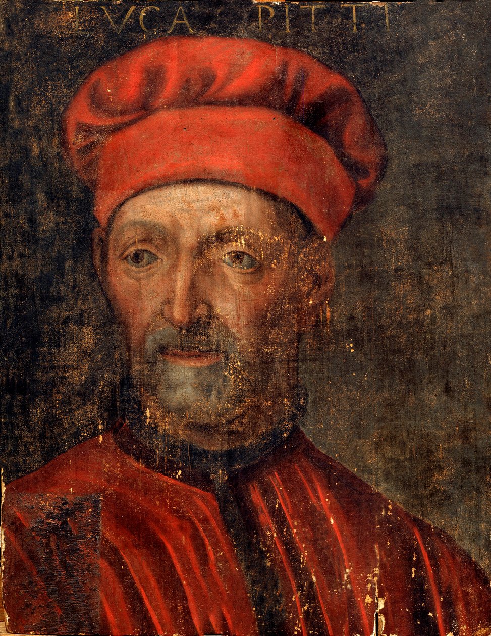Portrait of Luca Pitti by Master of Florence: Fine art print