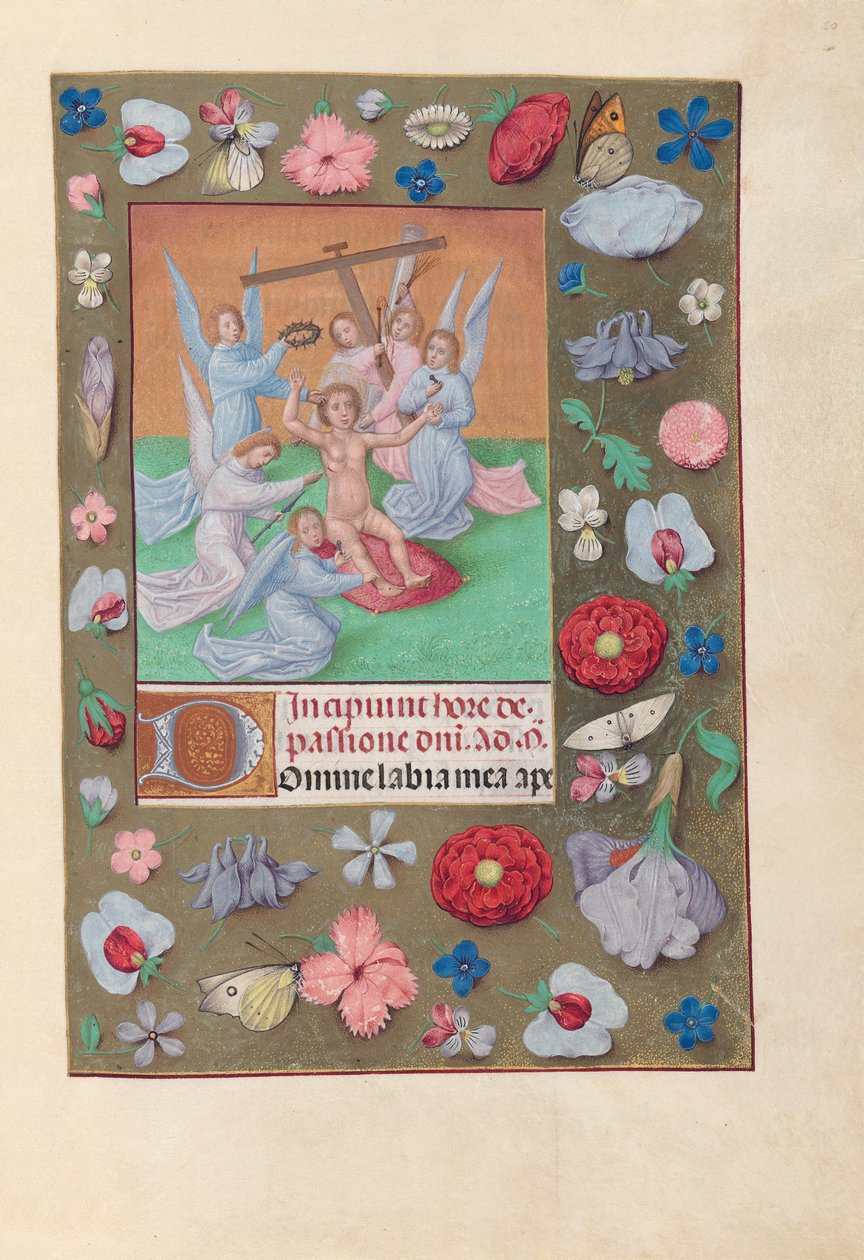 Hours of Queen Isabella the Catholic, Queen of Spain: Fol. 50r, Infant ...