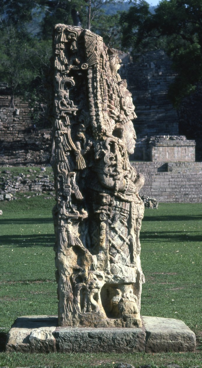 Copan Stela H by Mayan: Premium art reproduction