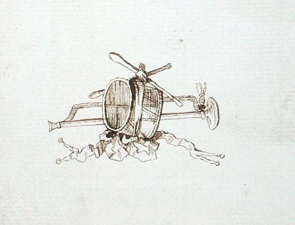 Drawing from Michael Faraday's Scrapbook by Michael Faraday