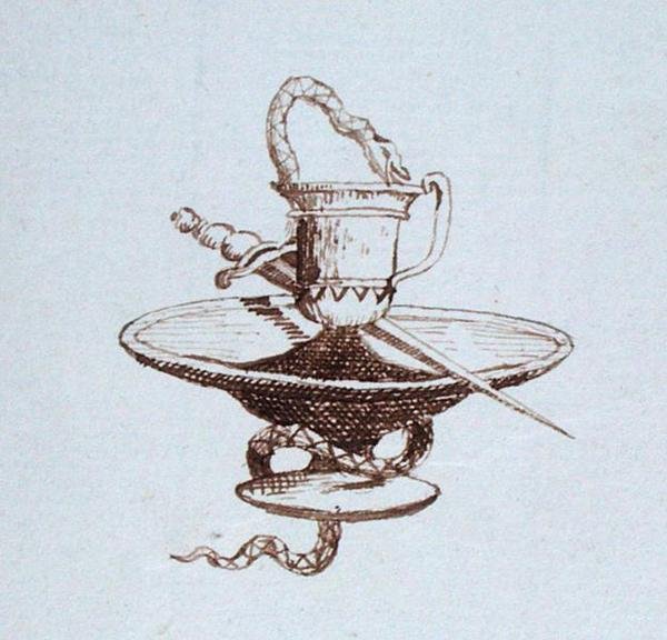 Drawing from Michael Faraday's Scrapbook by Michael Faraday