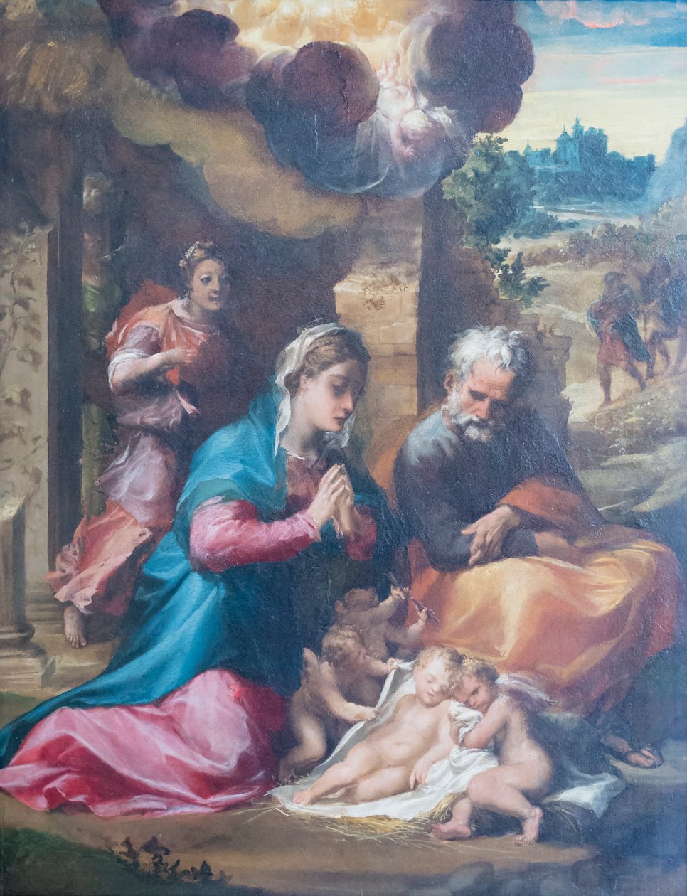 The Nativity and the Annunciation to the Shepherds
