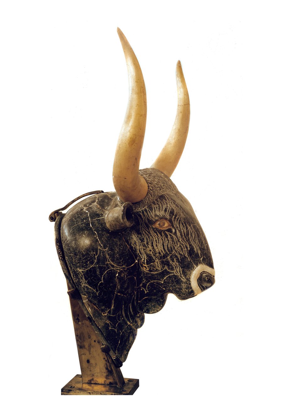 Minoan Art: Rhyton in the Shape of a Bull's Head by Minoan