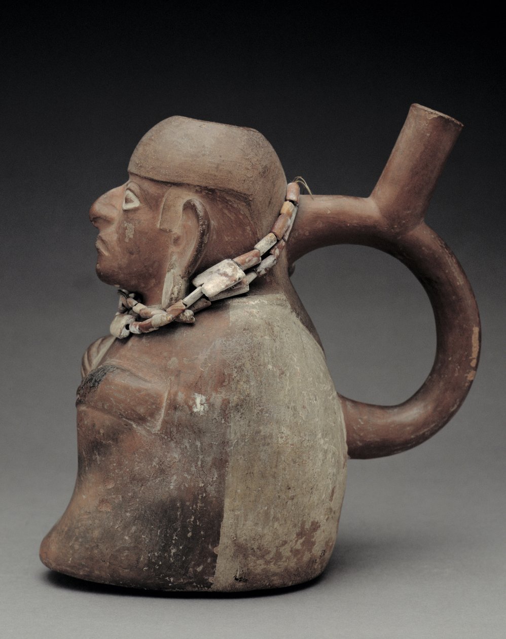 Stirrup Vase Depicting a Dignitary Under the Influence of Coca, 1st-8th ...