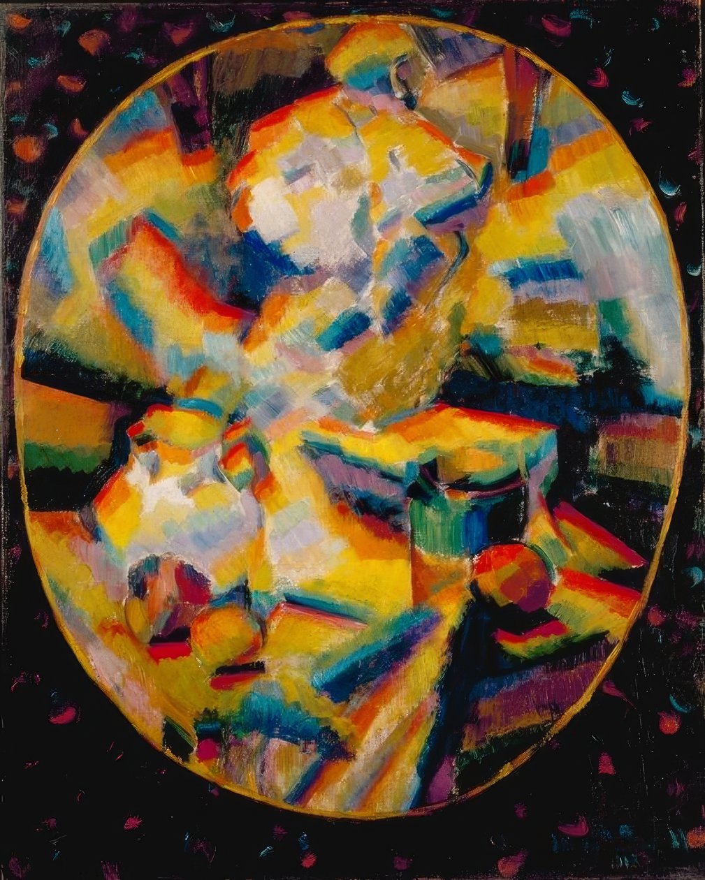 Still Life Synchromy with Nude in Yellow by Morgan Russell