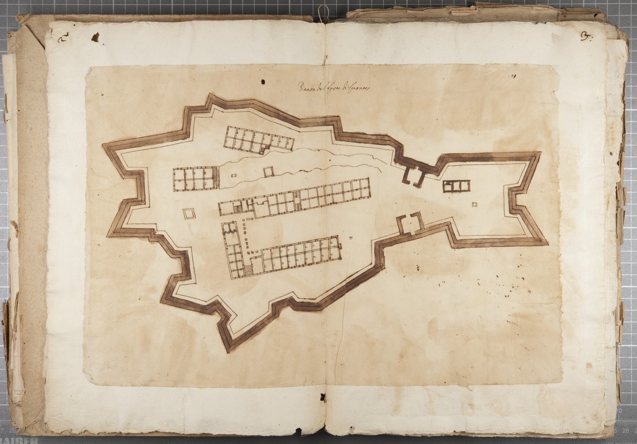 Portfolio of Drawings by Mutio Oddi of Urbino and Others - Port of Fuentes