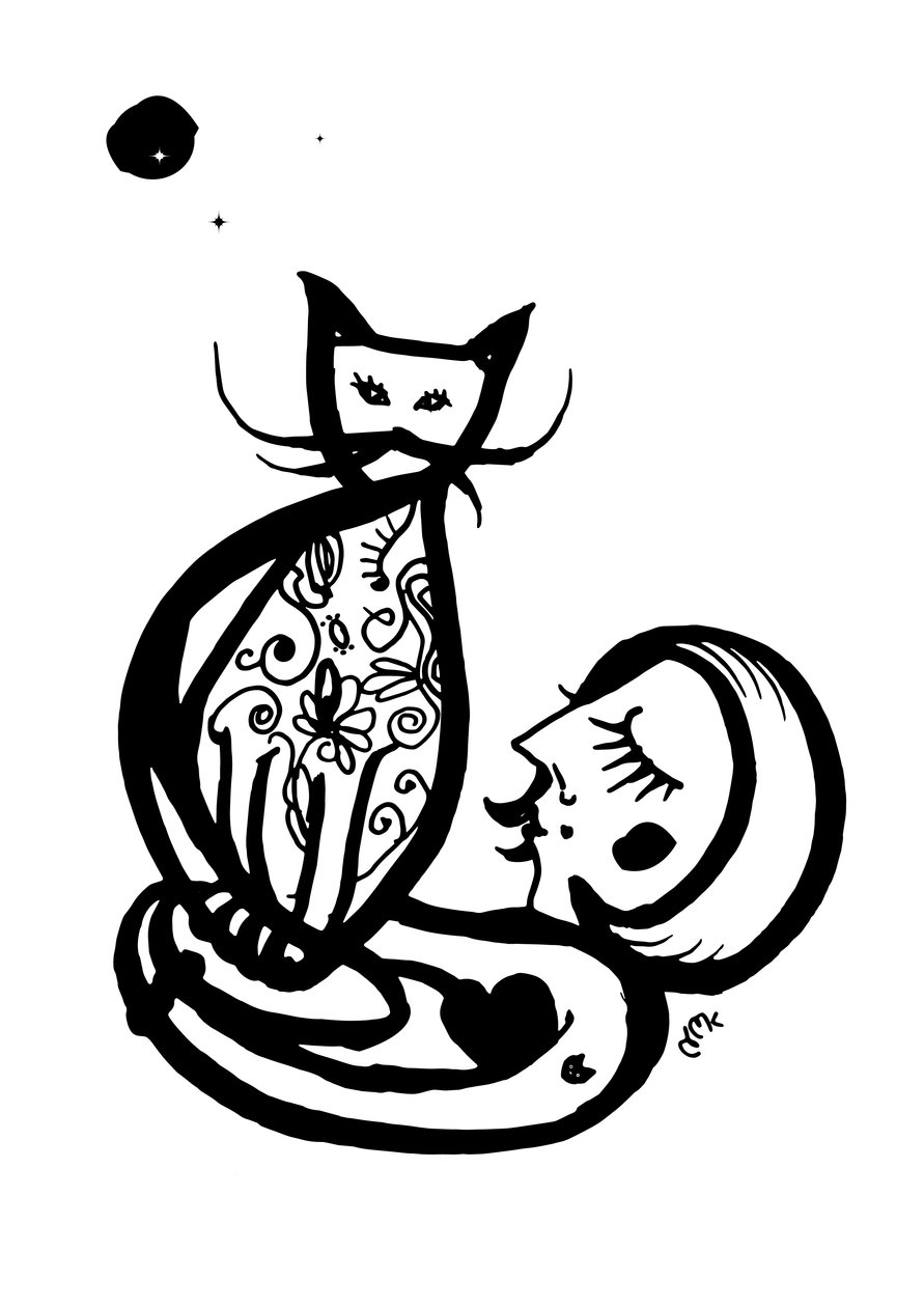 Arty Wednesday Cat, 2021 by Nancy Moniz Charalambous