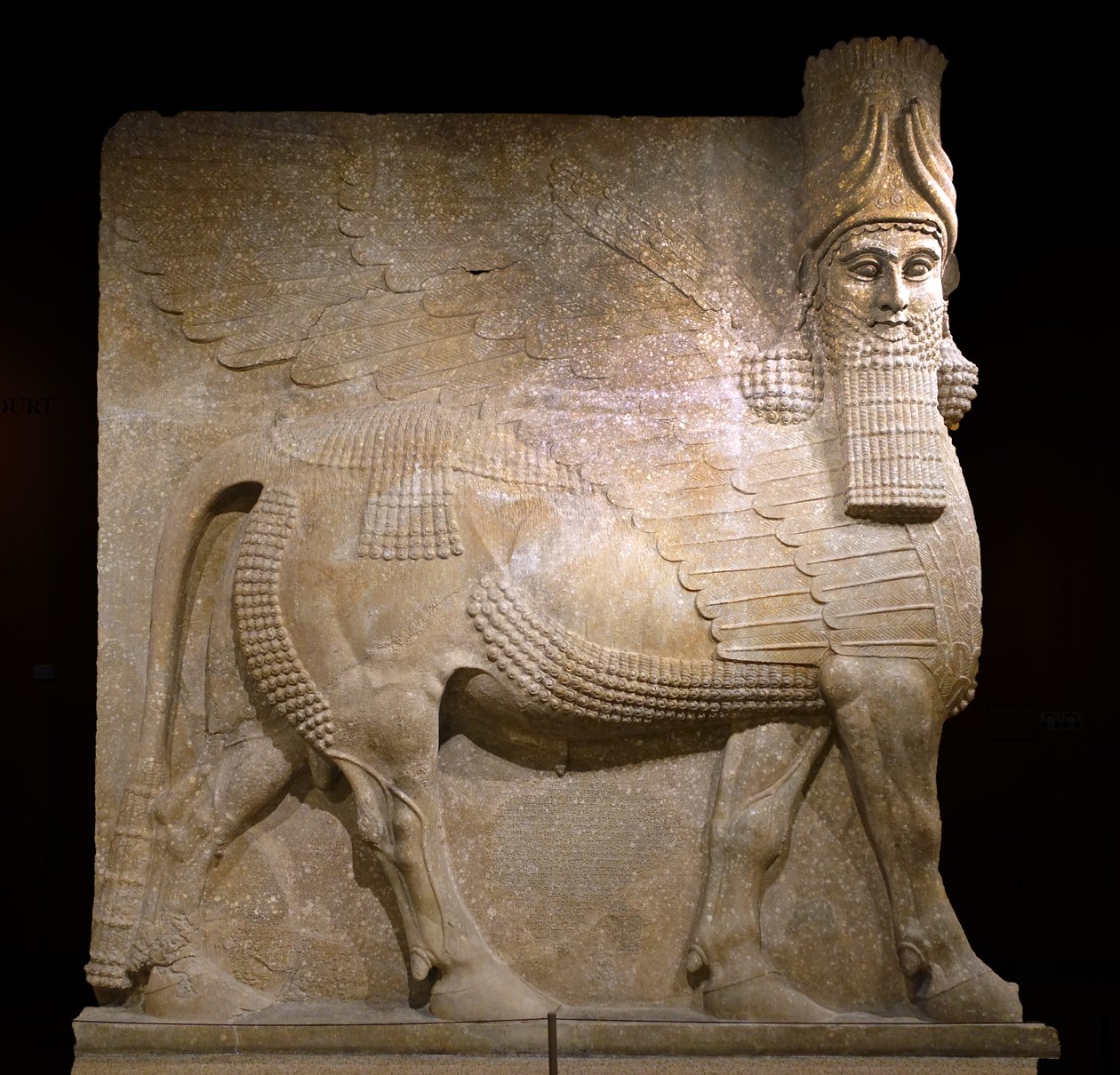Winged Bull from Court VIII at the Palace of King Sargon II, Khorsabad, 721-705 BC