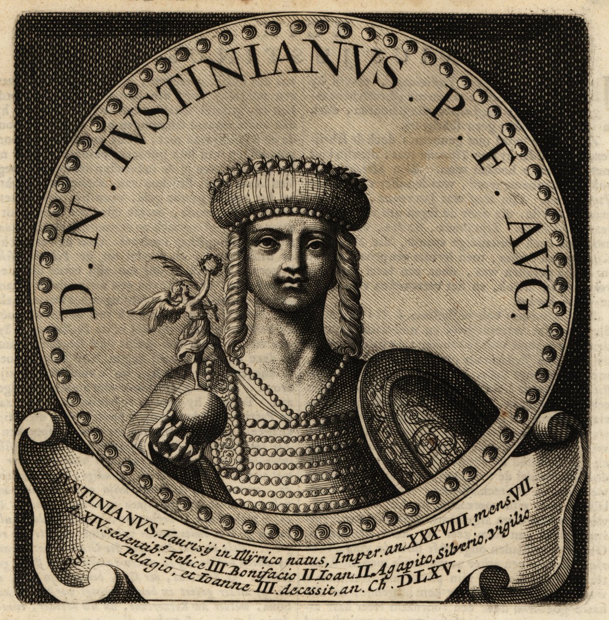 Portrait of Roman Emperor Justinian I