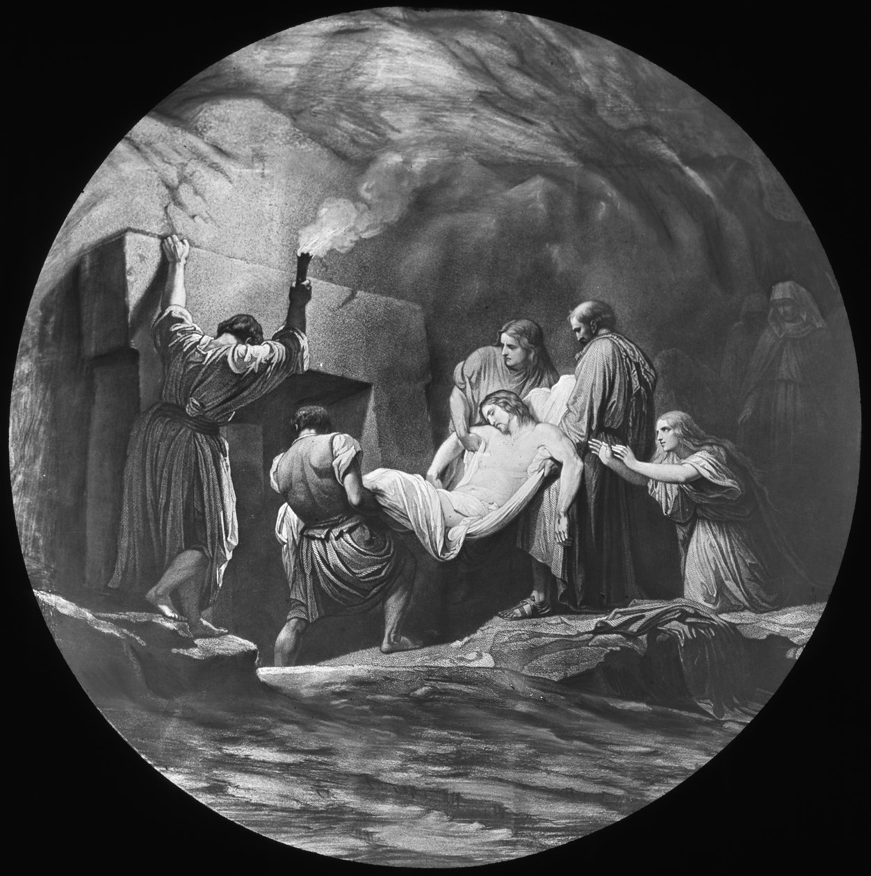 The Entombment of Christ by Newton and Co: Fine art print
