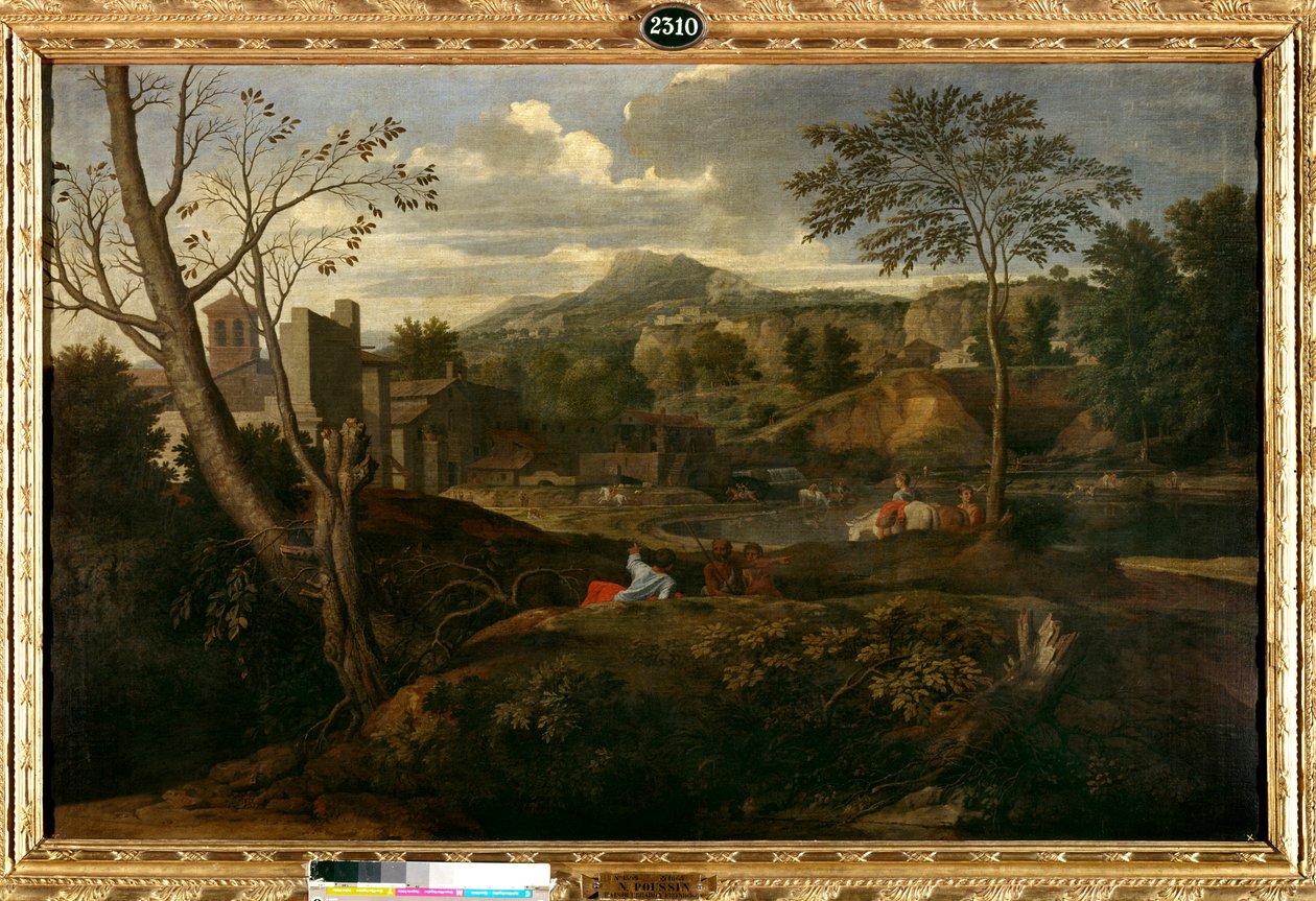 Ideal landscape by Nicolas Poussin: Buy fine art print