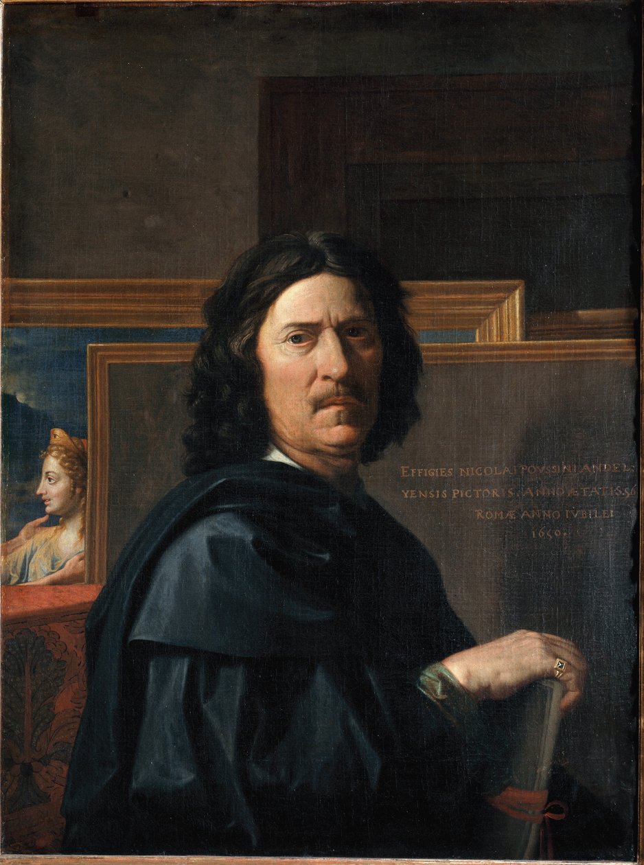 Self-portrait at the age of 56 by Nicolas Poussin