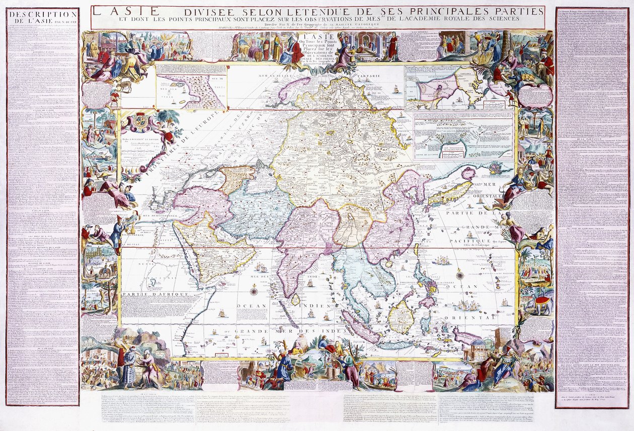 Map of Asia by Nicolas de Fer: Buy fine art print