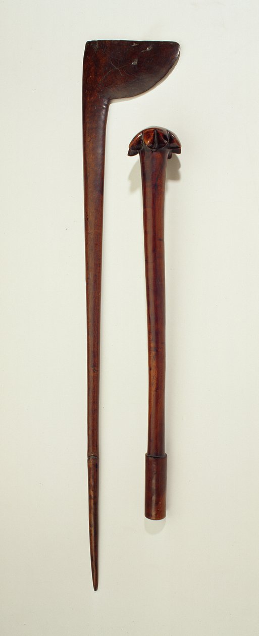 Maori Tewhatewha and New Caledonian Club by Oceanic