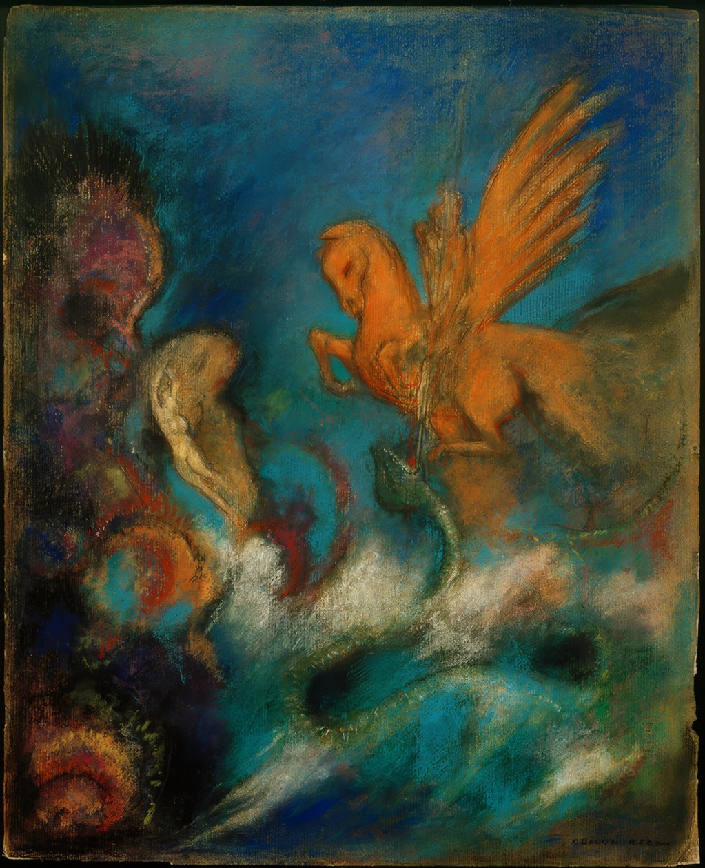 Roger and Angelica (Perseus and Andromeda) by Odilon Redon