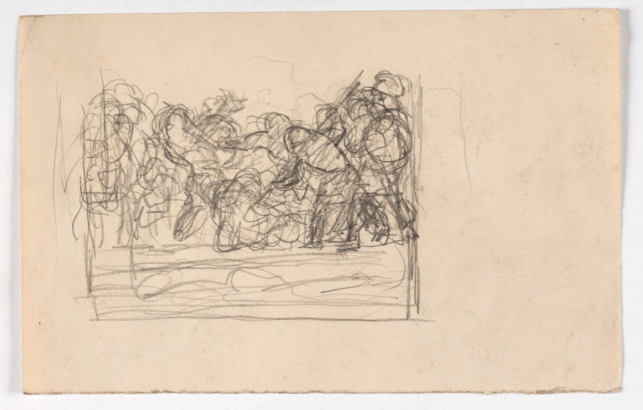 Composition Study with Many Figures by Oluf Hartmann