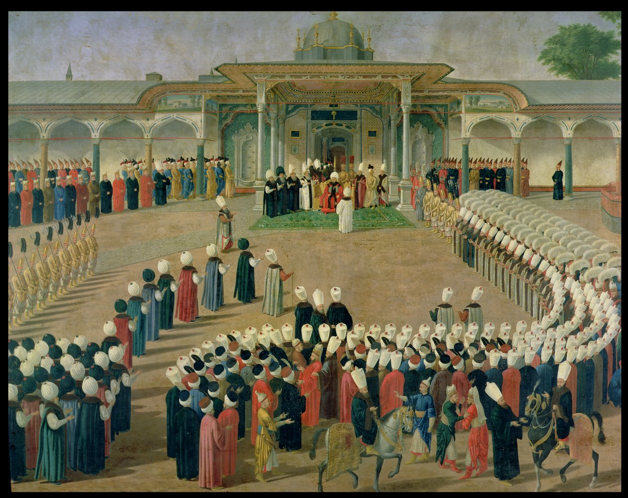 Reception at the Court of Sultan Selim III at the Topkapi Palace