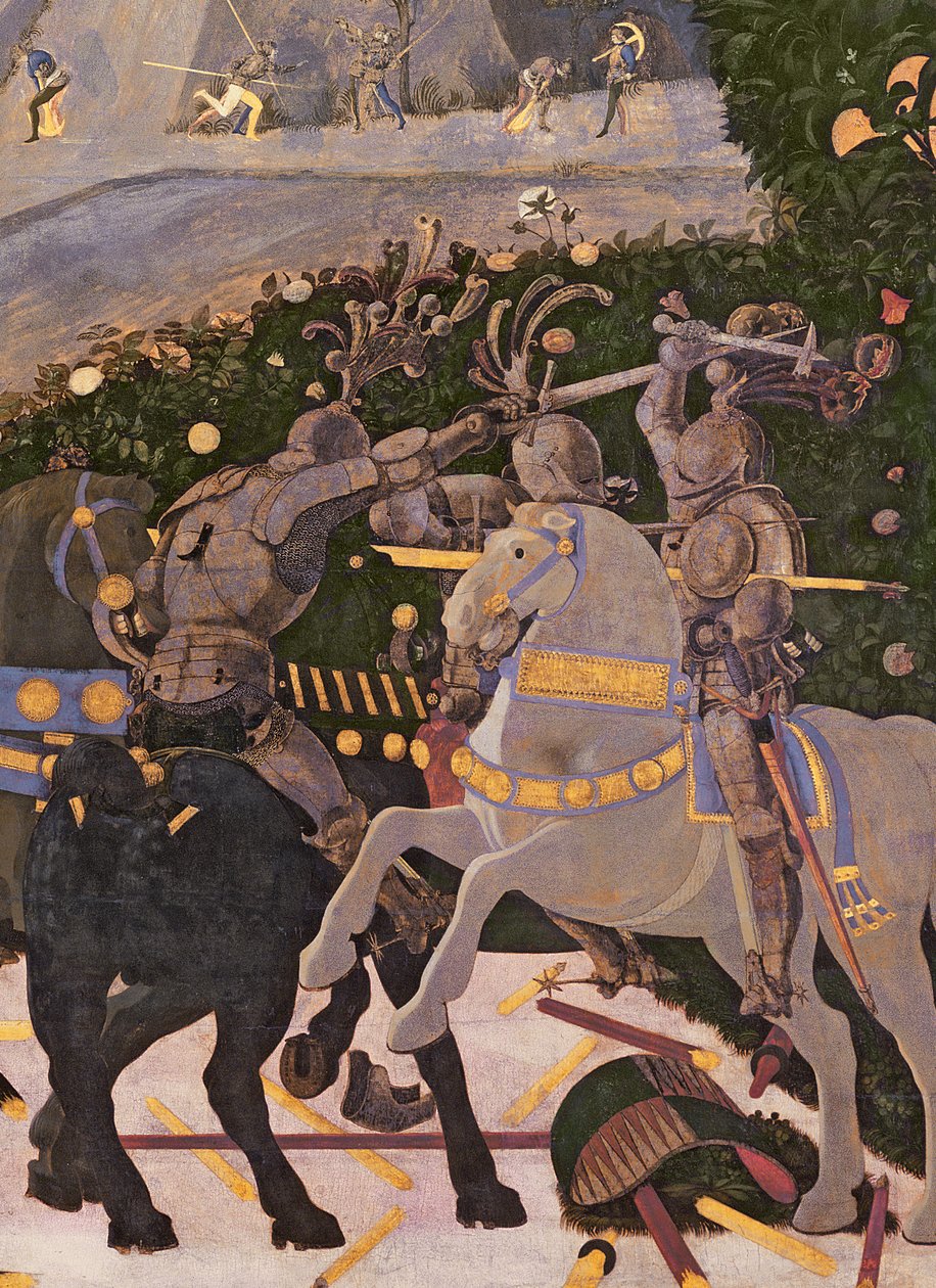 The Battle of San Romano (detail) by Paolo Uccello