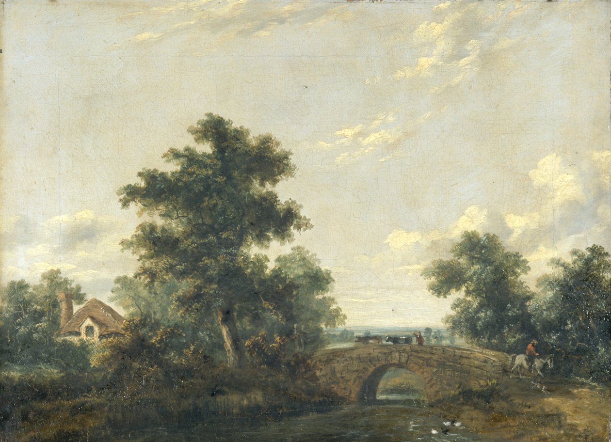 Landscape with Bridge by Patrick Naysmith: Fine art print