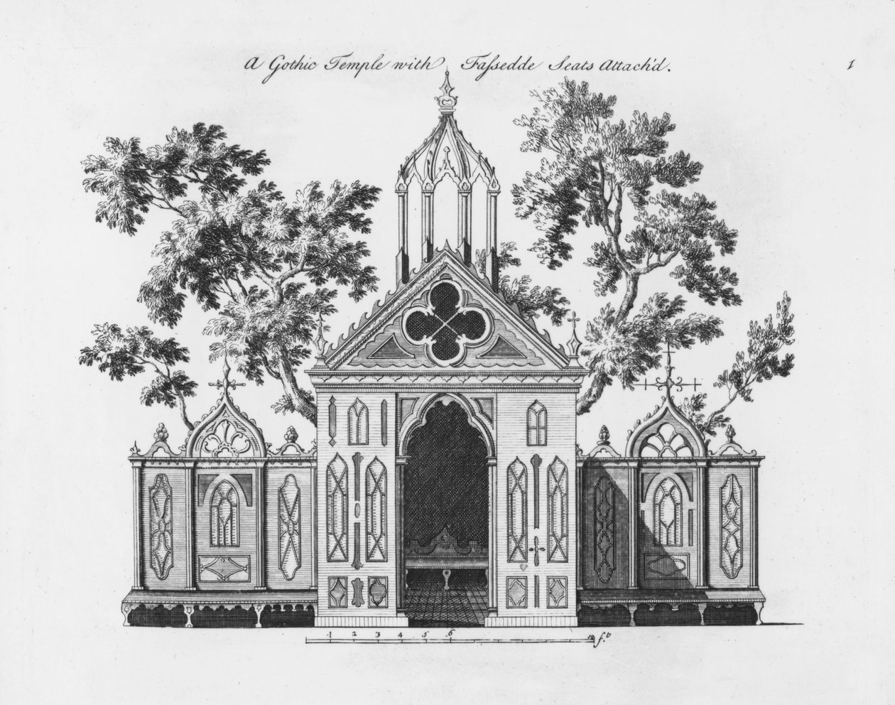 A Gothic Temple, from 'Gothic Architecture Decorated'