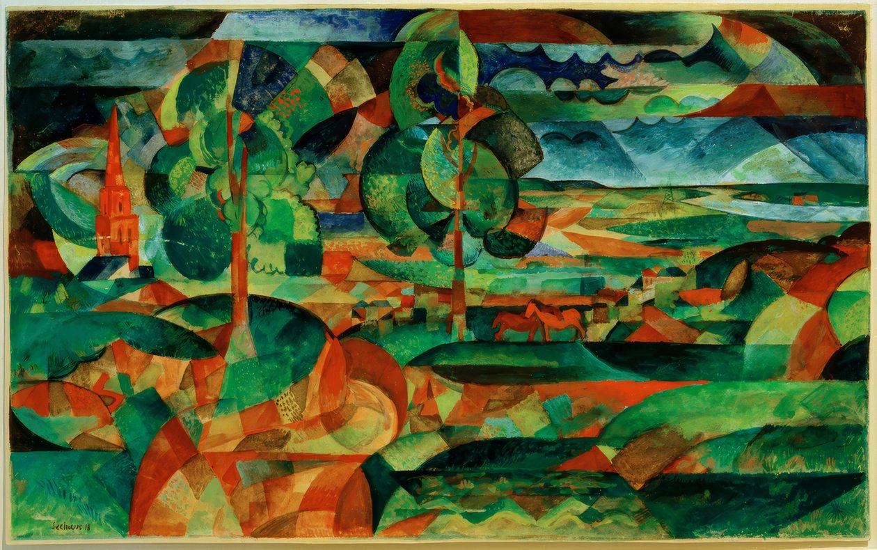 View into the Plain by Paul Adolf Seehaus: Fine art print