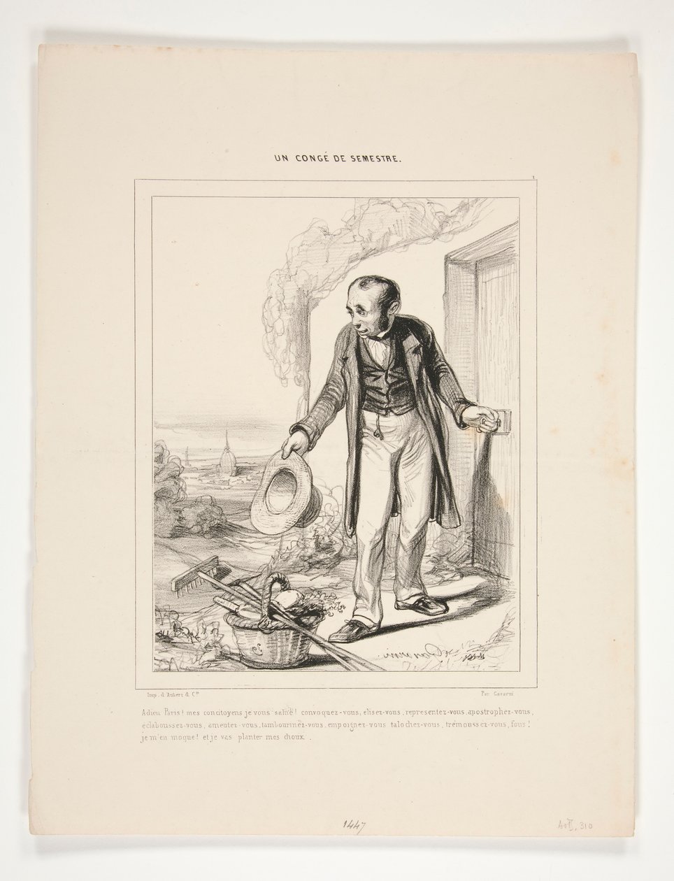 Goodbye Paris! by Paul Gavarni: Buy fine art print