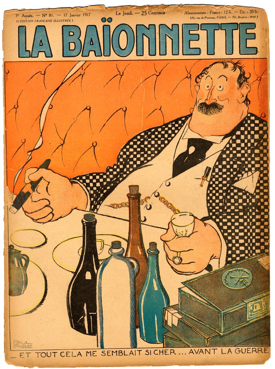 Cover of La Baionnette, Satirical in Colors by Paul Iribe