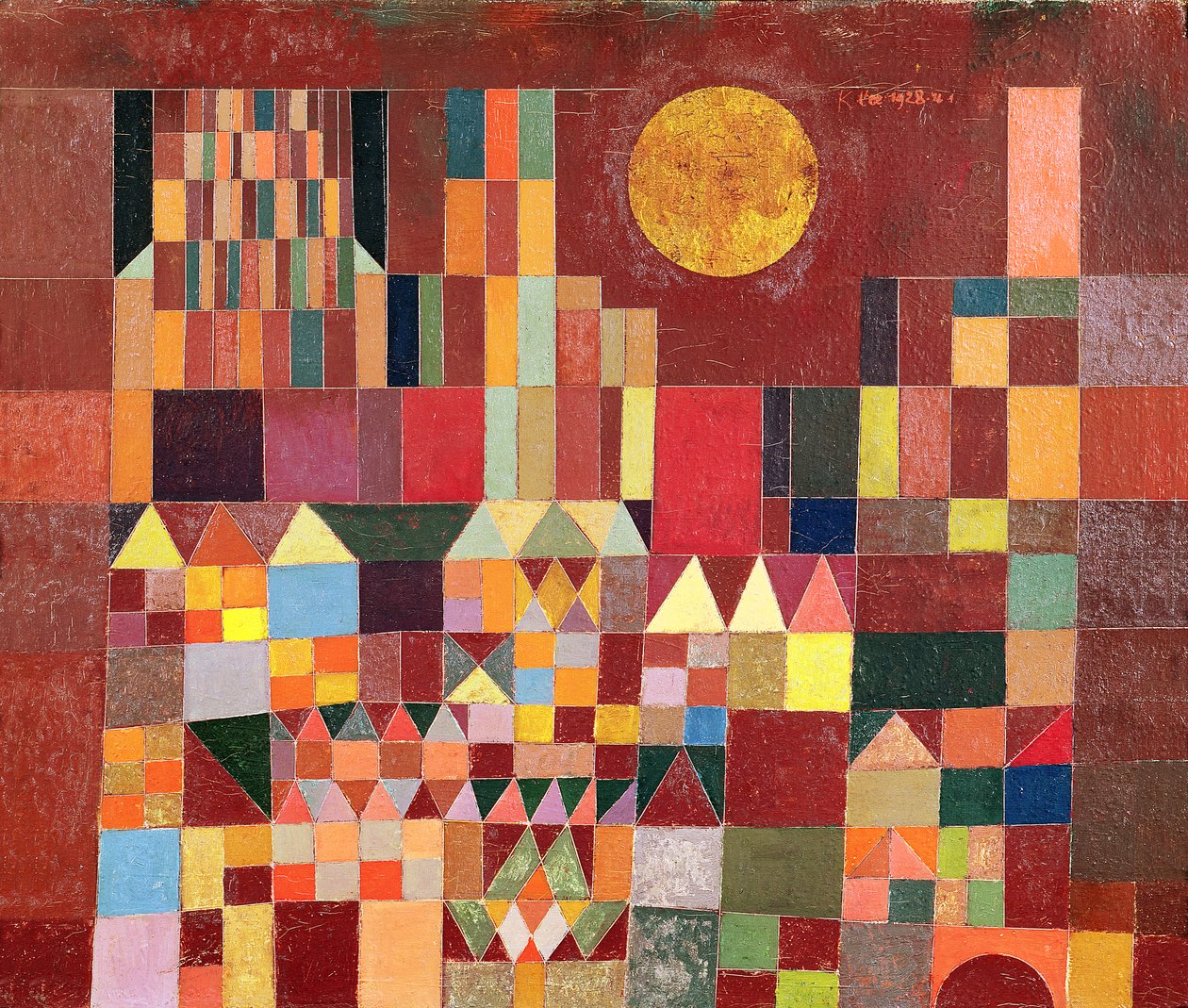 Castle and Sun by Paul Klee: High-quality fine art print