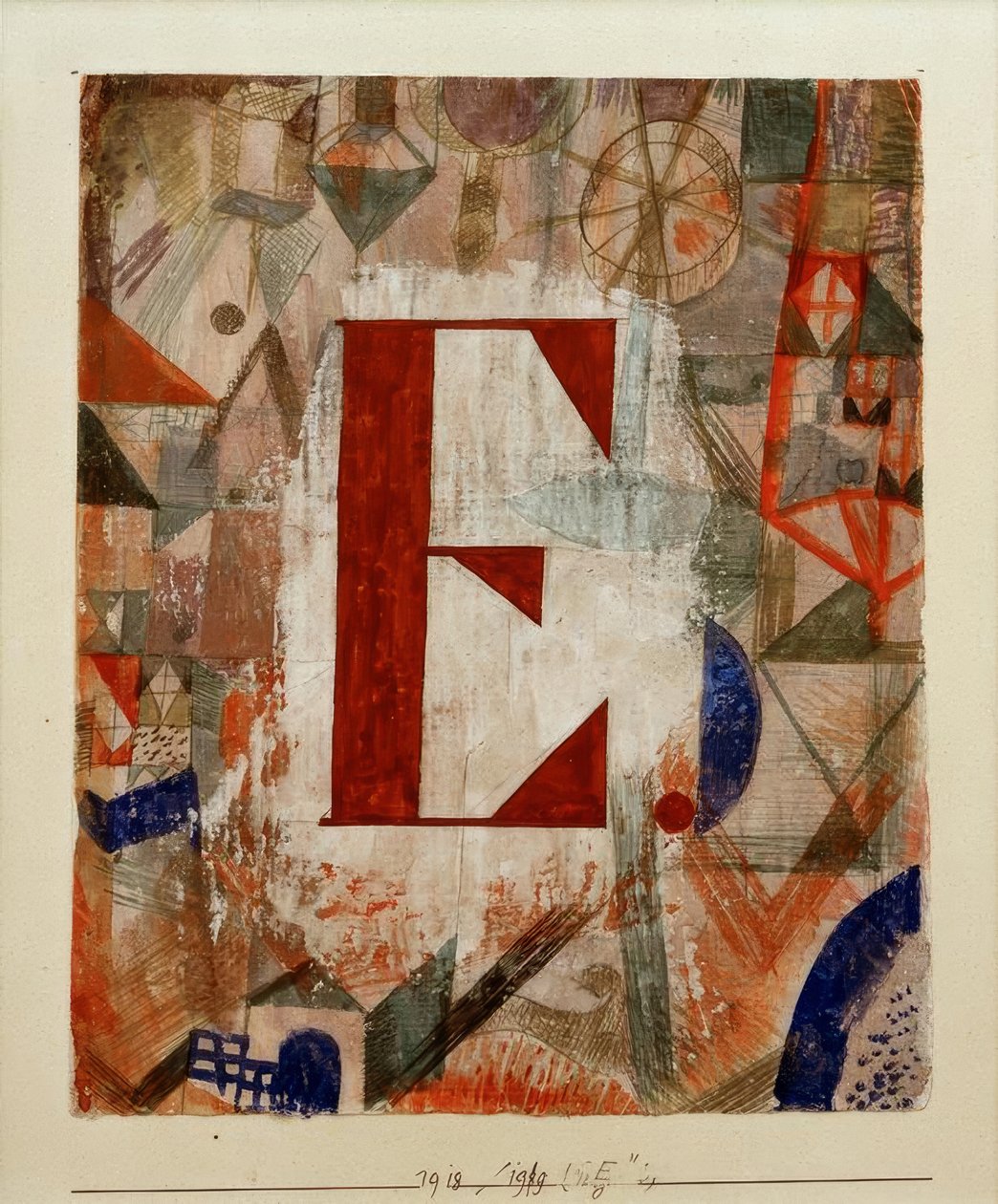 E by Paul Klee: Premium art reproduction
