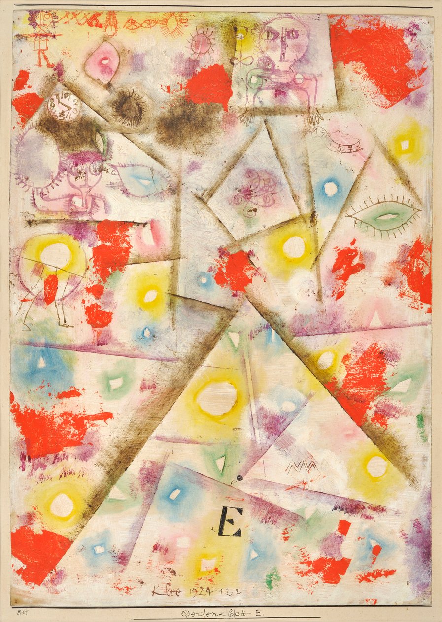 Commemorative Leaf E by Paul Klee by Paul Klee