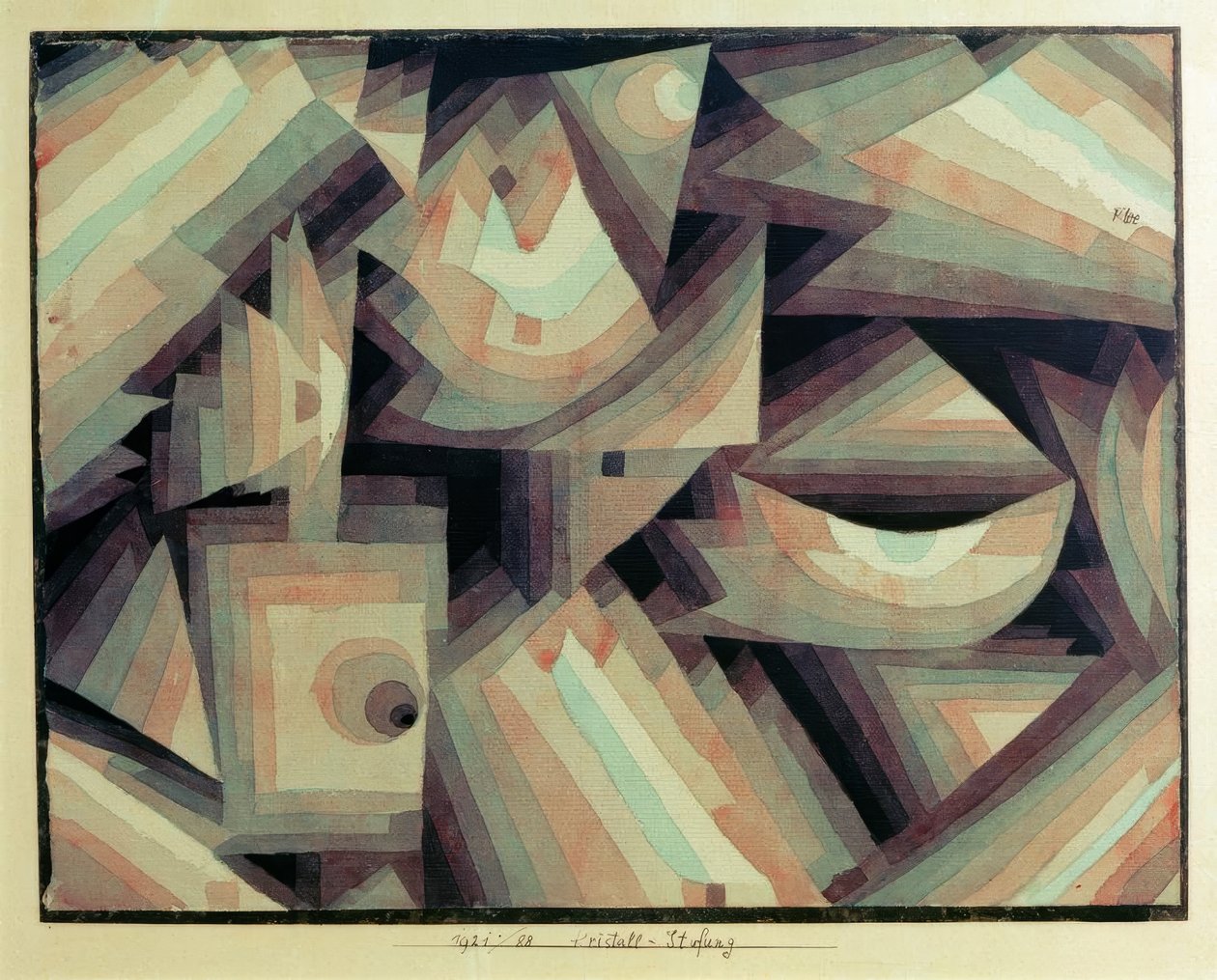 Crystal Gradation by Paul Klee: Buy fine art print