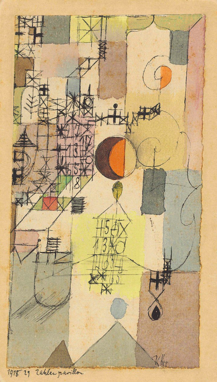 Pavilion of Numbers by Paul Klee: Buy fine art print