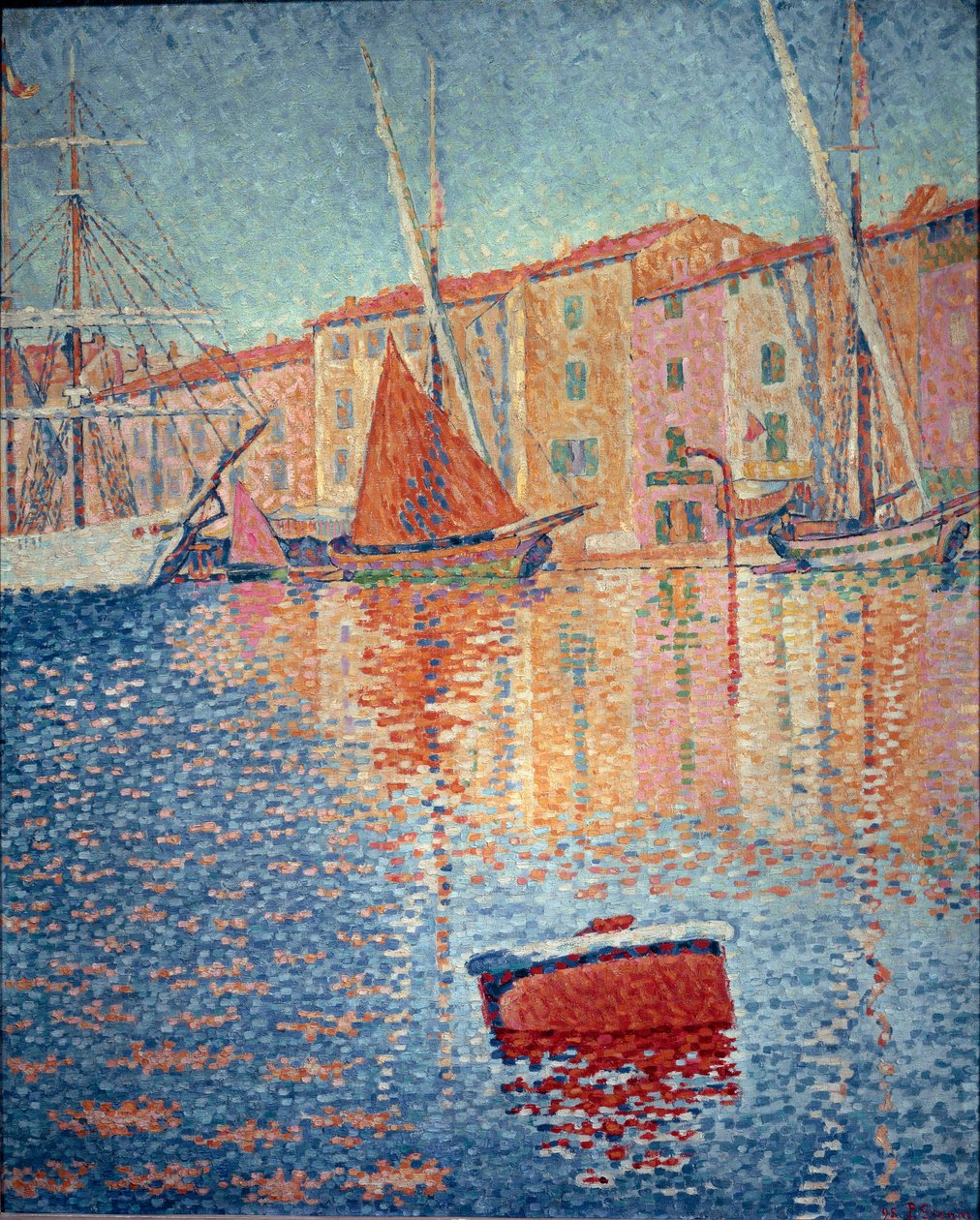 The Red Buoy by Paul Signac: High-quality fine art print