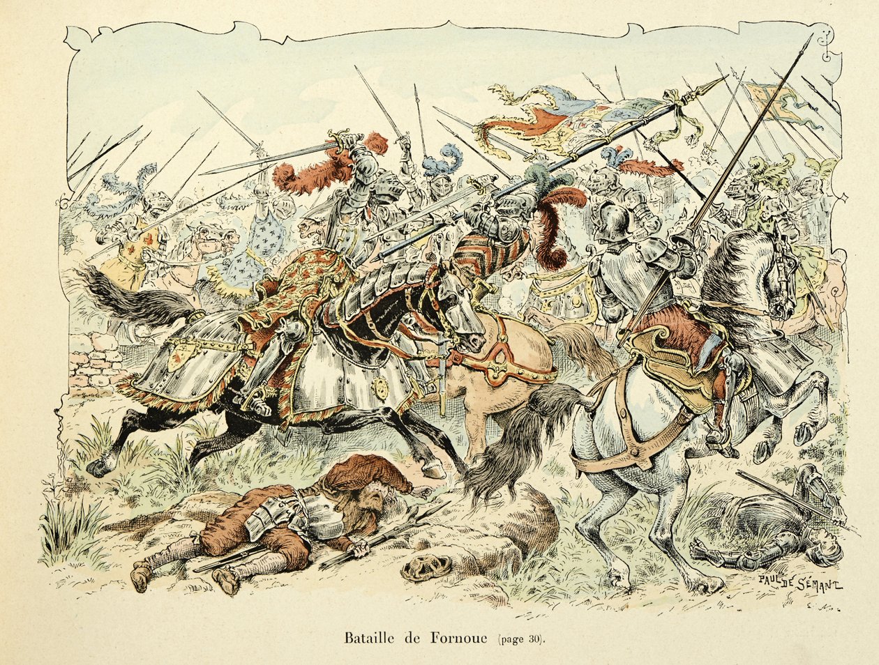 Illustration from the Book Histoire du Chevalier Bayard by Theodore ...