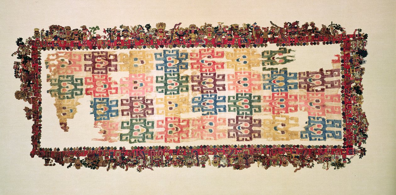 Mantle Fragments, Known as The Paracas Textile, Nazca Culture