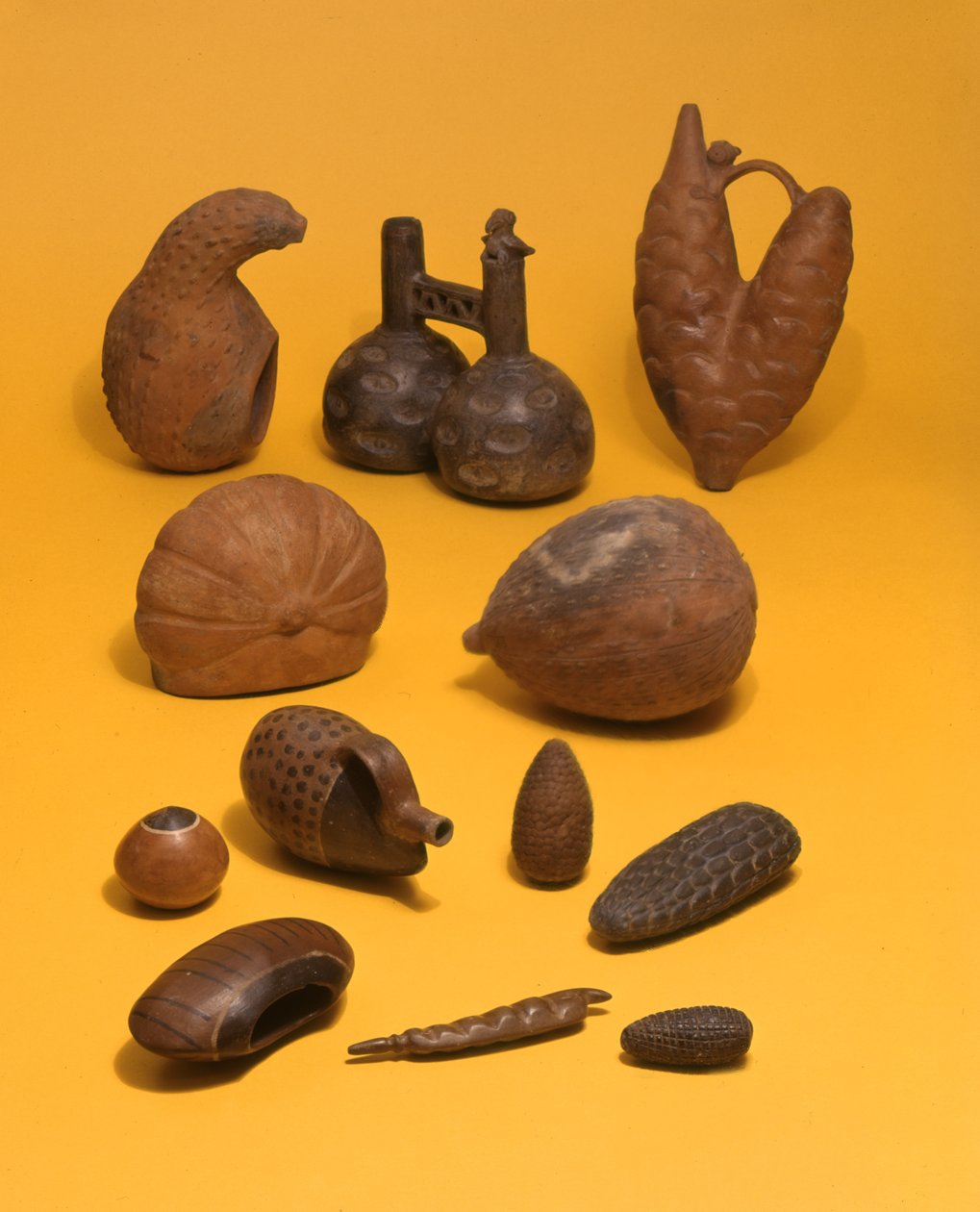 Vessels Shaped as Vegetables, Inca by Peruvian School