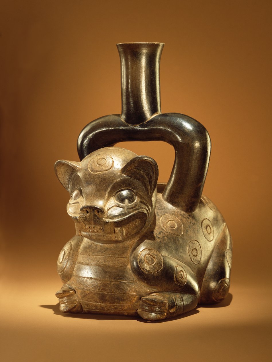 Vessel with puma, Chavin Culture by Peruvian School