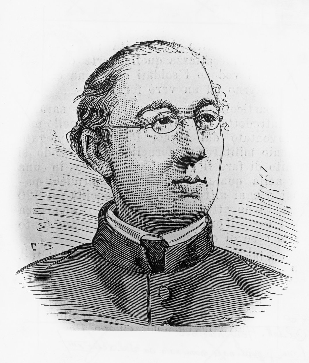 Portrait of Joseph Hergenroether, German historian and cardinal, and ...