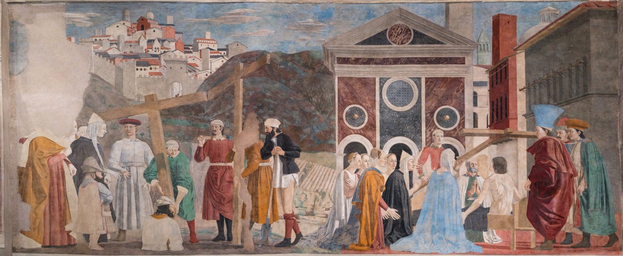 Finding of the three crosses and verification of the Cross, from The ...