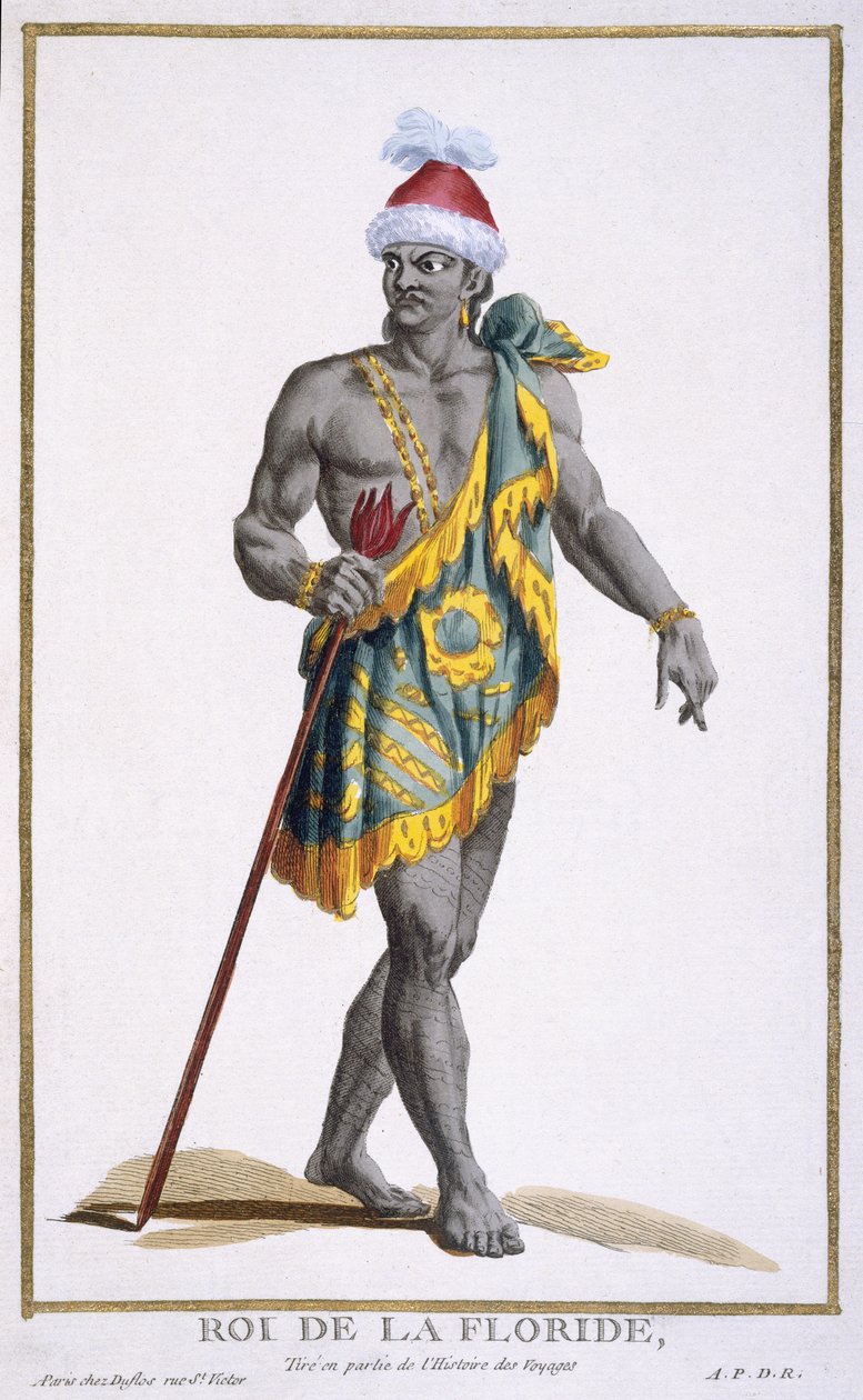 The King of Florida, 1780 by Pierre Duflos: Fine art print