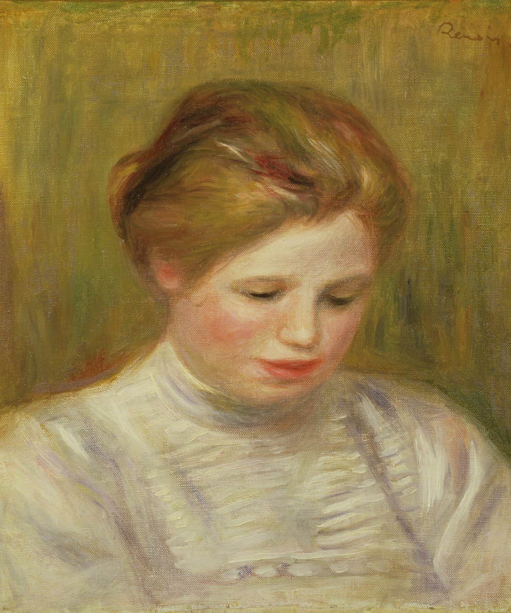 Study for 'Embroiderers' by Pierre Auguste Renoir