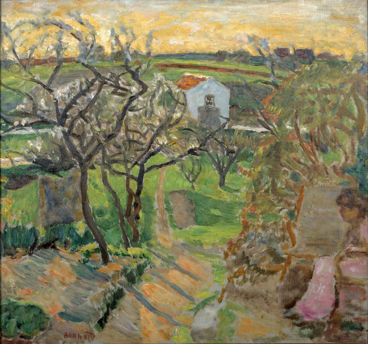 Spring Sunset by Pierre Bonnard: Premium art reproduction