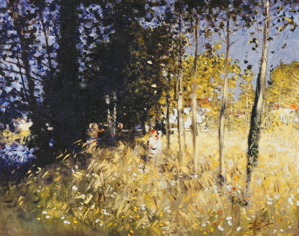 Characters in the Prairie by Pierre Eugene Montezin