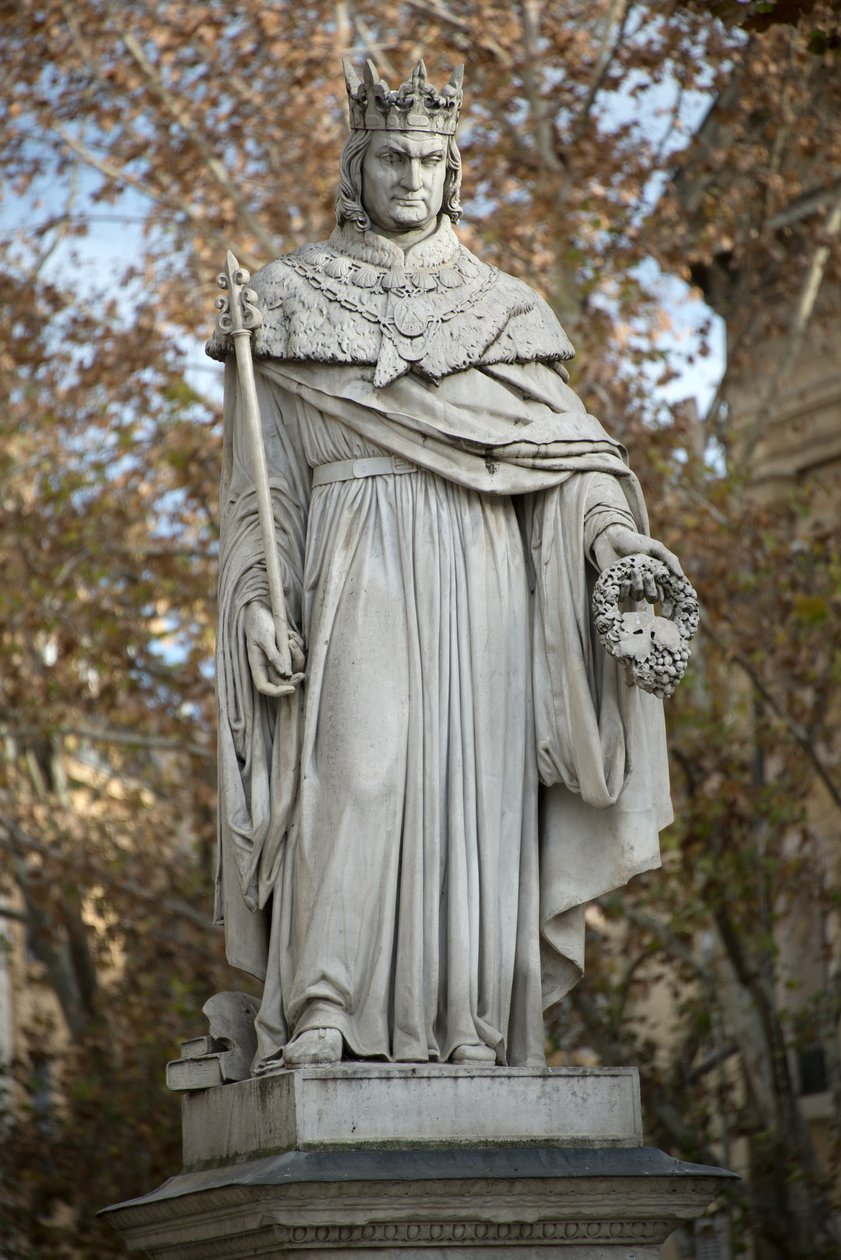 Statue of King Rene by Pierre Jean David dAngers